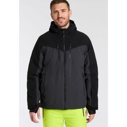 Winterjacke Killtec "KSW 441 MN SKI JCKT", Herren, Gr. M, schwarz (anthrazit melange), Obermaterial: 100% Polyester, sportlich, Jacken