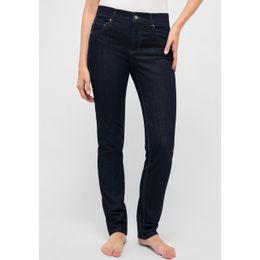 5-Pocket-Jeans Angels "CICI", Damen, Gr. 36, Länge 28, blau (night blau), Denim/Jeans, Obermaterial: 77% Baumwolle, 21% Polyester, 2% Elasthan, casual, slim fit, Jeans, aus sportivem Denim