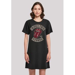 Shirtkleid F4NT4STIC "The Rolling Stones Tour '78 Vector", Damen, Gr. M, schwarz, Obermaterial: 100% Baumwolle, casual, regular fit, Rundhals, Kurzarm ohne Bündchen, Kleider, Premium Qualität