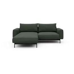 Ecksofa TENKSOM "Arthon, Polsterecke, Couch, L-Form, Armlehne, hoher Sitzkomfort", grün, B:215cm H:68cm T:185cm, Sofas, Bezüge wechselbar, Recamiere links und rechts montierbar