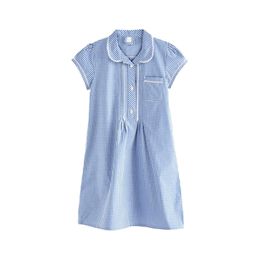 next Kleid M&auml;dchen Gr&ouml;&szlig;e 164 blau / wei&szlig;