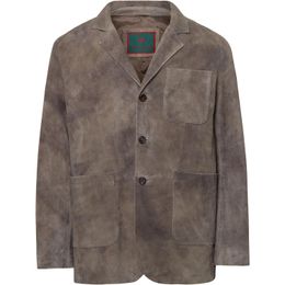 Reitmayer Leder-Sakko Grau/Braun (Gr&ouml;&szlig;e: 48)