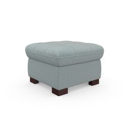 Sit & More Hocker SIT & MORE "Luxor", blau (aqua), B:60cm H:41cm T:60cm, Luxus-Microfaser ALTARA NUBUCK (100% Polyester);Soft clean (98% Polyester, 2% Polyamid);Struktur fein (100% Polyester), Hocker, Polsterhocker, auch erh&auml;ltlich in dem besonders leicht mit Wasser zu reinigen