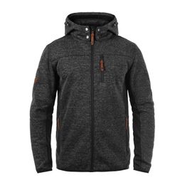 Softshelljacke INDICODE "Sweatjacke IDGrosvenor" Gr. M, grau (charcoal mix), Herren, Obermaterial: 67% Polyester PES. 30% Viskose LENZING ECOVERO CV LenzEcov. 3% Elasthan EL., Jacken