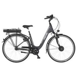 E-Bike Fischer FAHRRAD "CITA ECU 1401 44" Gr. 44, grau (anthrazit matt), E-Bikes, 44cm, 28 Zoll (71,12cm), Pedelec, Elektrofahrrad für Damen u. Herren