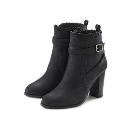 Lascana High-Heel-Stiefelette schwarz Gr. 35 für Damen