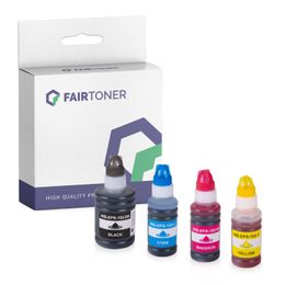 FairToner 4er Multipack Set kompatibel f&uuml;r Epson Ecotank ET-3700 Series (102) Tintentanks