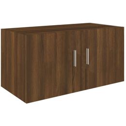 Wandschrank Braun Eichen-Optik 80x39x40 cm Holzwerkstoff vidaXL