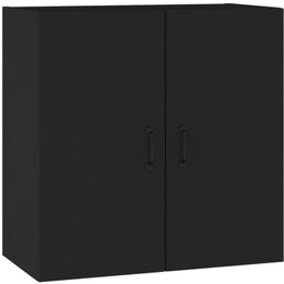 vidaXL - Wandschrank Schwarz 60x31x60 cm Holzwerkstoff