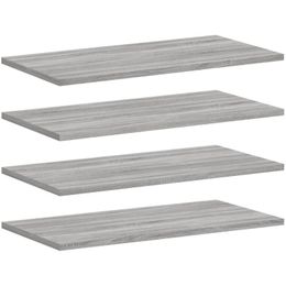 Wandregale 4 Stk. Grau Sonoma 60x30x1,5 cm Holzwerkstoff vidaXL