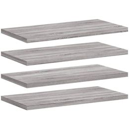 Wandregale 4 Stk. Grau Sonoma 40x20x1,5 cm Holzwerkstoff vidaXL