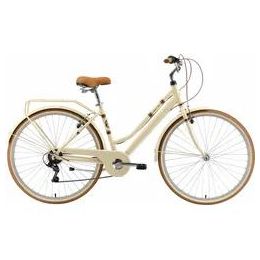 Cityrad Bikestar Gr. 46, beige, Fahrräder, 46cm, 28 Zoll (71,12cm), für Damen, Kettenschaltung