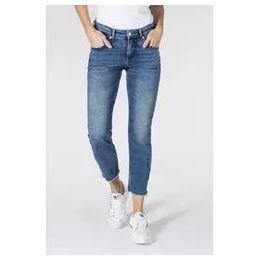 Ankle-Jeans MAC "Rich-Slim Chic" Gr. 36, Länge 26, schwarz (authentic), Damen, Denim/Jeans, Obermaterial: 72% Baumwolle, 16% Polyester, 10% Lyocell, 2% Elasthan, Jeans, Mit besonderer Coin-Pocket