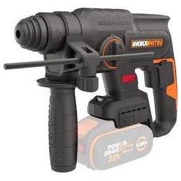 Akku-Bohrhammer WORX "NITRO WX381.9", bunt (schwarz, orange), B:21mm H:8,1mm L:28,2mm, Bohrmaschinen, Brushless-Motor, variable Drehzahlsteuerung, ohne Akku & Ladegerät