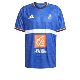 adidas Performance Trikot 'France Handball Replica' Herren Größe S blau / orange / weiß