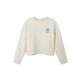 name it Sweatshirt 'NKFVanita' Mädchen Größe 134/140 ecru / hellblau / pastellpink / weiß