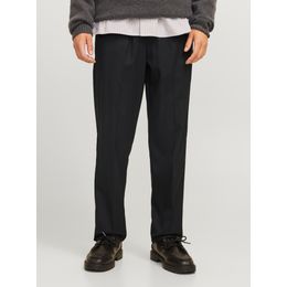 Jack & Jones Jogginghose JACK & JONES "JPSTKANE EDWIN JOGGER NOOS" Gr. M, N-Gr, schwarz, Herren, Web, Obermaterial: 68% Polyester, 28% Viskose, 4% Elasthan, unifarben, Hosen