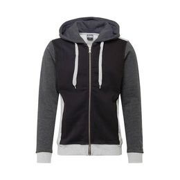 Urban Classics Zip-Up Hoodie male Black size XXL