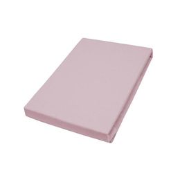 Hahn-Haustextilien Spannbetttuch Elastan-Feinjersey - Mauve - 100 x 200 cm Mischgewebe
