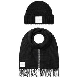 Navahoo Schal und Mütze Set Damen Größe One Size schwarz