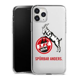 DeinDesign iPhone 11 Pro Max Handy Silikon H&uuml;lle Case transparent Handyh&uuml;lle Transparent Official Licensed Product 1. Fc K&ouml;ln Silikon Case