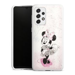 DeinDesign Galaxy A33 5G Handy Silikon H&uuml;lle Case wei&szlig; Handyh&uuml;lle Minnie Mouse Vintage Disney Silikon Case