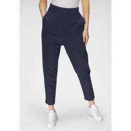 Haremshose Imperial "IMP-8 P31BBF", Damen, Gr. S (36), N-Gr, blau (blu scuro 1680), Web, Obermaterial: 72% Polyester, 23% Viskose, 5% Elasthan. Futter: 100% Polyester, unifarben, clean, gepflegt, leicht transparent, casual, comfort fit, Hosen, mit lässigem Gummizug-Bund