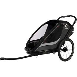 Hamax Kinderfahrradanhänger Cocoon grey/black