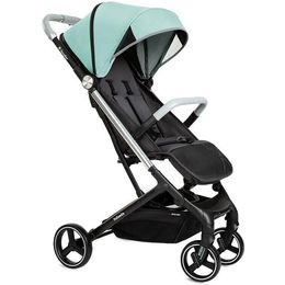 X-lander Buggy X-Follow Kinderwagen Buggy mit Liegefunktion klein zusammenklappbar Sportwagen Reisebuggy Liegeposition Einhand-Faltmechanismus (Stelar Sky)