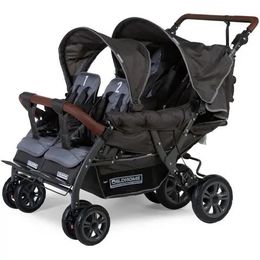 Childhome Vierlingskinderwagen Quadruple Anthrazit