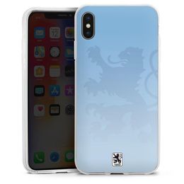 DeinDesign iPhone Xs Max Handy Silikon H&uuml;lle Case transparent Handyh&uuml;lle Official Licensed Product Logo Tsv 1860 M&uuml;nchen Silikon Case