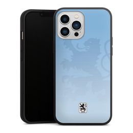 DeinDesign iPhone 13 Pro Max Handy Premium Silikon H&uuml;lle Handyh&uuml;lle schwarz Case Official Licensed Product Logo Tsv 1860 M&uuml;nchen Silikon Premium Case