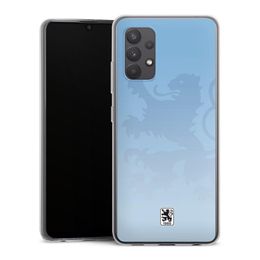DeinDesign Galaxy A32 4G Handy Silikon H&uuml;lle Case transparent Handyh&uuml;lle Official Licensed Product Logo Tsv 1860 M&uuml;nchen Silikon Case