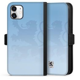 DeinDesign iPhone 11 Handy Klapph&uuml;lle Handyh&uuml;lle aus Kunst Leder schwarz Flip Case Official Licensed Product Logo Tsv 1860 M&uuml;nchen Sideflip mit Lasche