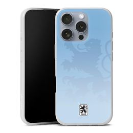 DeinDesign iPhone 16 Pro Handy Silikon H&uuml;lle Case wei&szlig; Handyh&uuml;lle Official Licensed Product Logo Tsv 1860 M&uuml;nchen Silikon Case