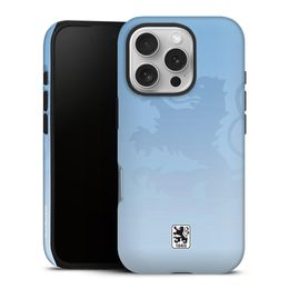 DeinDesign iPhone 16 Pro Handy Panzer Handyh&uuml;lle robuste Outdoor H&uuml;lle Schutzh&uuml;lle matt Official Licensed Product Logo Tsv 1860 M&uuml;nchen Tough Case