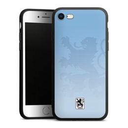 DeinDesign iPhone SE (2020) Handy Premium Silikon H&uuml;lle Handyh&uuml;lle schwarz Case Official Licensed Product Logo Tsv 1860 M&uuml;nchen Silikon Premium Case