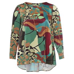 Emilia Lay - Bluse mit Rundhals-Ausschnitt, mehrfarbig, Gr. 40 / M
