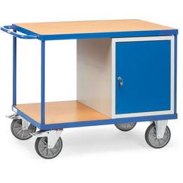 Werkstattwagen mit Schrank und 2 Ladeflächen 1050x700mm - Fetra