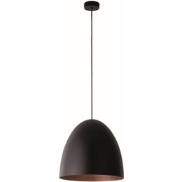 Licht-Erlebnisse Pendelleuchte Metall rund ø 39 cm h: max. 150 cm in Schwarz Kupfer matt E27