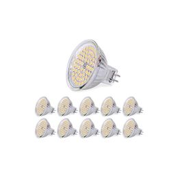 GU5.3 LED-Glühbirne, MR16 LED 12 V, 3 W, entspricht 30 W Halogenlampe, warmweiß 3000 K, nicht dimmbare LED-Spot-Glühbirnen, 10 Stück