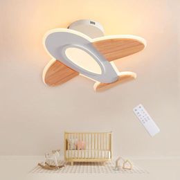 Kinder LED Deckenleuchte, 40W 50cm Kreative Flugzeug Deckenleuchte dimmbar 3000K-6000K Schlafzimmer Deckenlampe Junge moderne LED Deckenleuchte mit