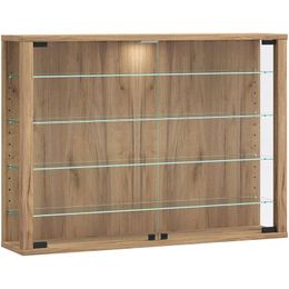 ebuy24 - VitrosaL Vitrinenschrank wandhängend 2 Türen Eiche dekor.