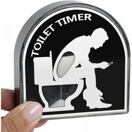 Cyslmuk - Toiletten-Sanduhr, 5-Minuten-Sanduhr, Badezimmer-Timer, lustige Drucke, modische Dekompressionsdekoration, kreativer Timer für Männer,