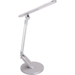 Licht-Erlebnisse Led Schreibtischlampe Edelstahl dimmbar Touch Farbwechsel 4500 k 500 lm 46 cm in Silber Modern