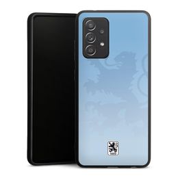 DeinDesign Galaxy A52s 5G Handy Premium Silikon H&uuml;lle Handyh&uuml;lle schwarz Case Tsv 1860 M&uuml;nchen Official Licensed Product Logo Silikon Premium Case