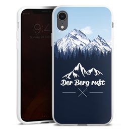 DeinDesign iPhone Xr Handy Silikon H&uuml;lle Case wei&szlig; Handyh&uuml;lle Wanderlust Sky Mountain Silikon Case