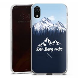 DeinDesign iPhone Xr Handy Silikon H&uuml;lle Case transparent Handyh&uuml;lle Wanderlust Sky Mountain Silikon Case