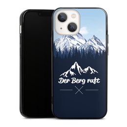DeinDesign iPhone 13 Mini Handy Slim Case extra d&uuml;nn Silikon Handyh&uuml;lle schwarz H&uuml;lle Wanderlust Sky Mountain Silikon Slim Case