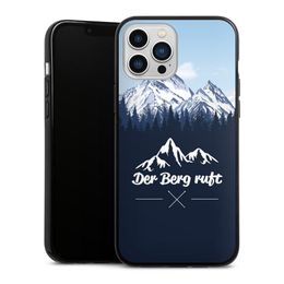 DeinDesign iPhone 13 Pro Max Handy Silikon H&uuml;lle Case schwarz Handyh&uuml;lle Wanderlust Sky Mountain